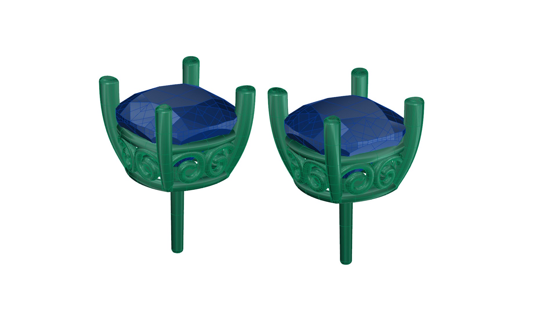 Gold Earing Model - TurboSquid 1810619