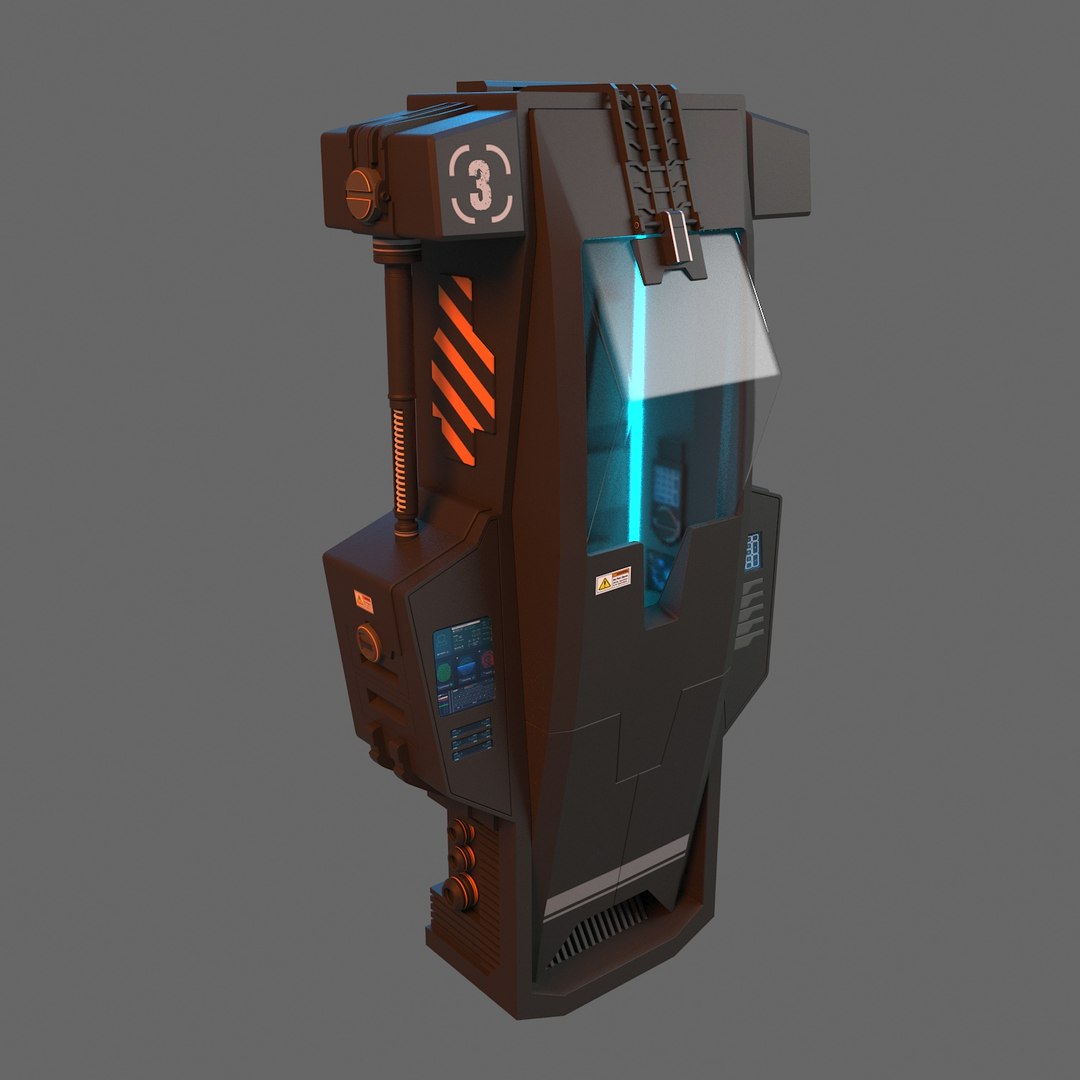 Hypersleep Chamber Model - TurboSquid 1759194