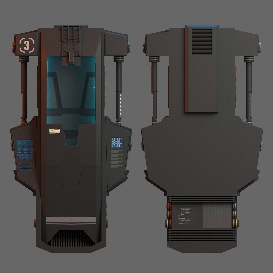 Hypersleep Chamber Model - TurboSquid 1759194