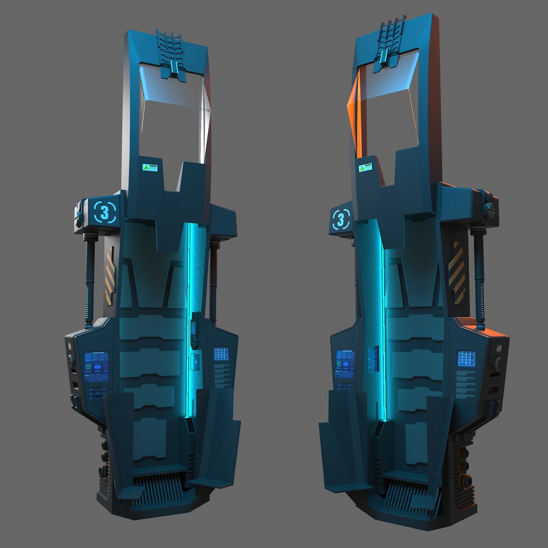 Hypersleep Chamber Model - TurboSquid 1759194