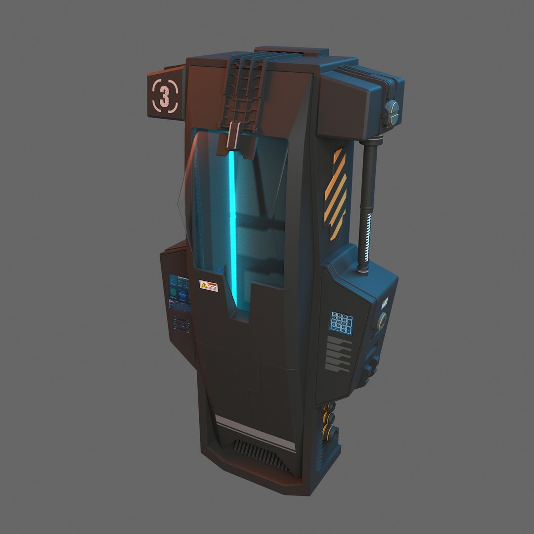 Hypersleep Chamber Model - TurboSquid 1759194