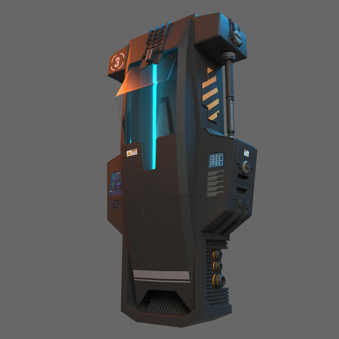 Hypersleep Chamber Model - TurboSquid 1759194