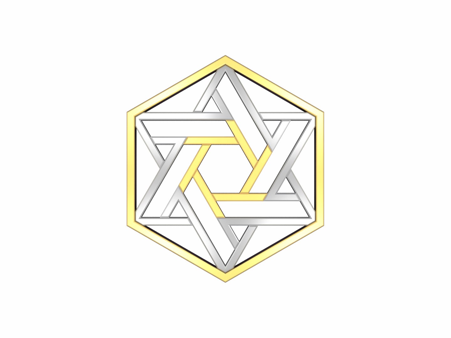 Star david hexagon model - TurboSquid 1416986