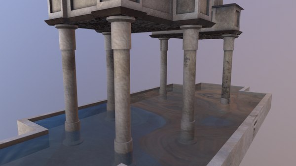 3D Low Poly Ornamental Pool model - TurboSquid 1753731