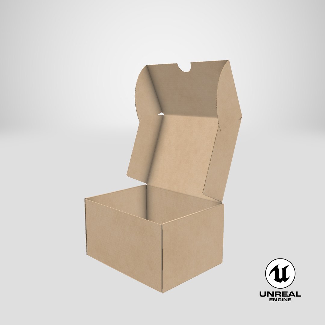 Cardboard Box 04 Rigged 3D Model - TurboSquid 1491867