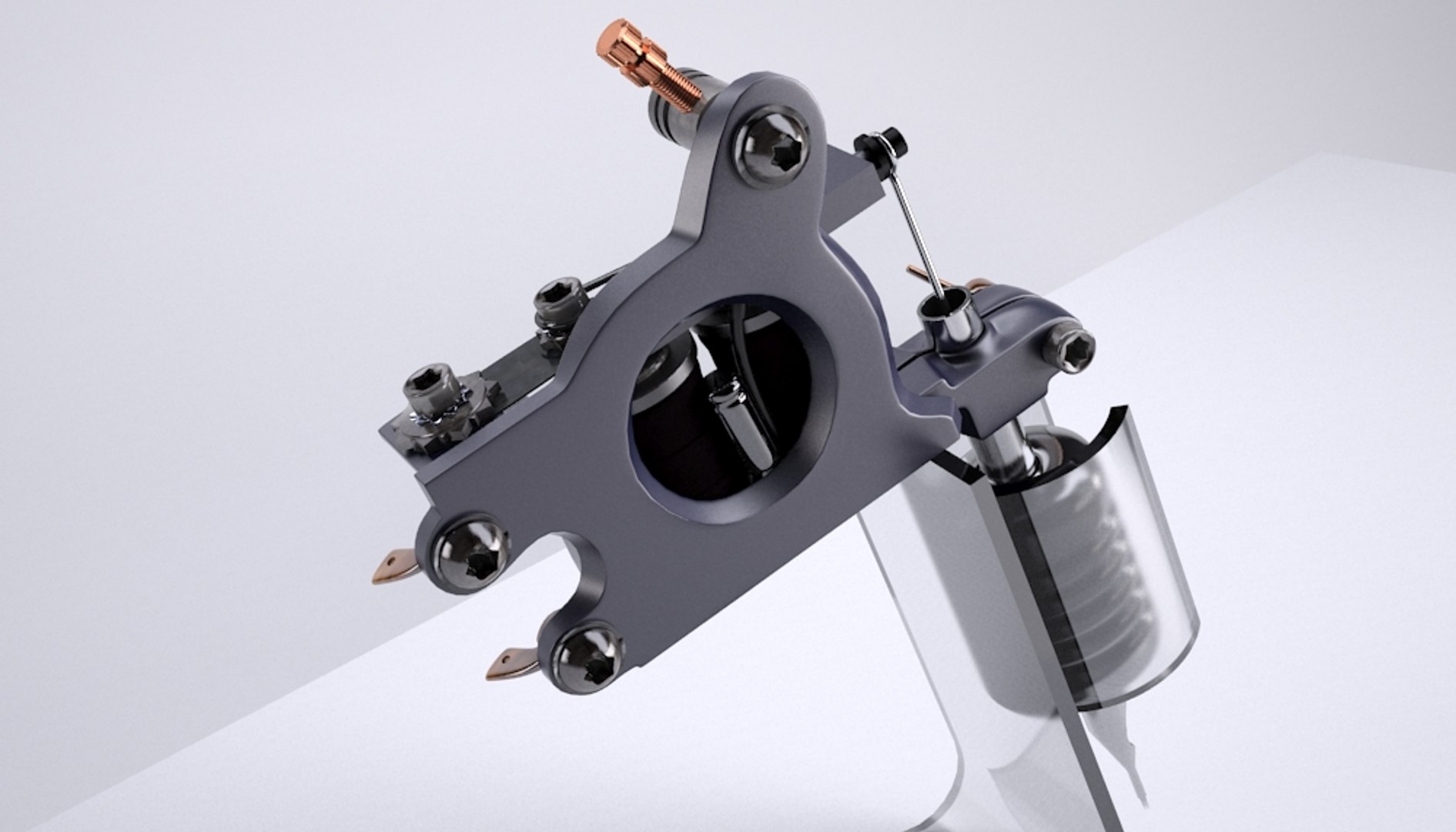 professional tattooing machines 3d model