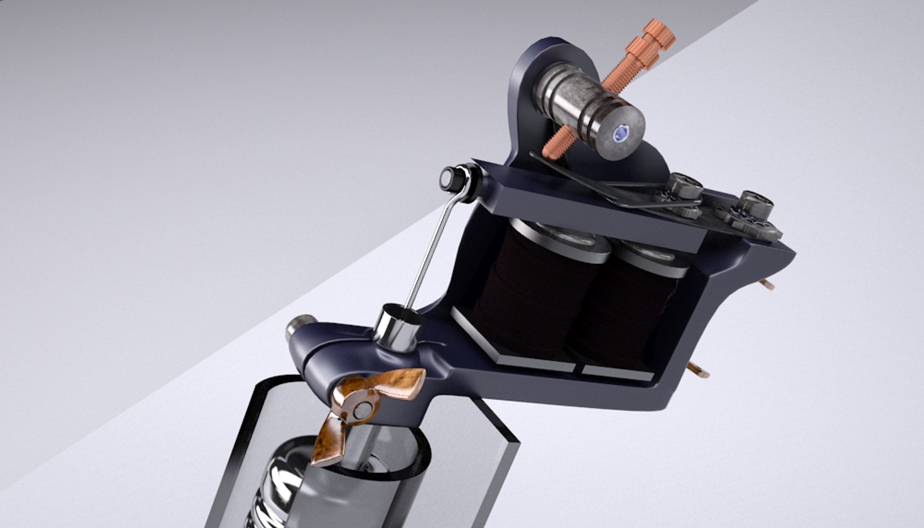 professional tattooing machines 3d model