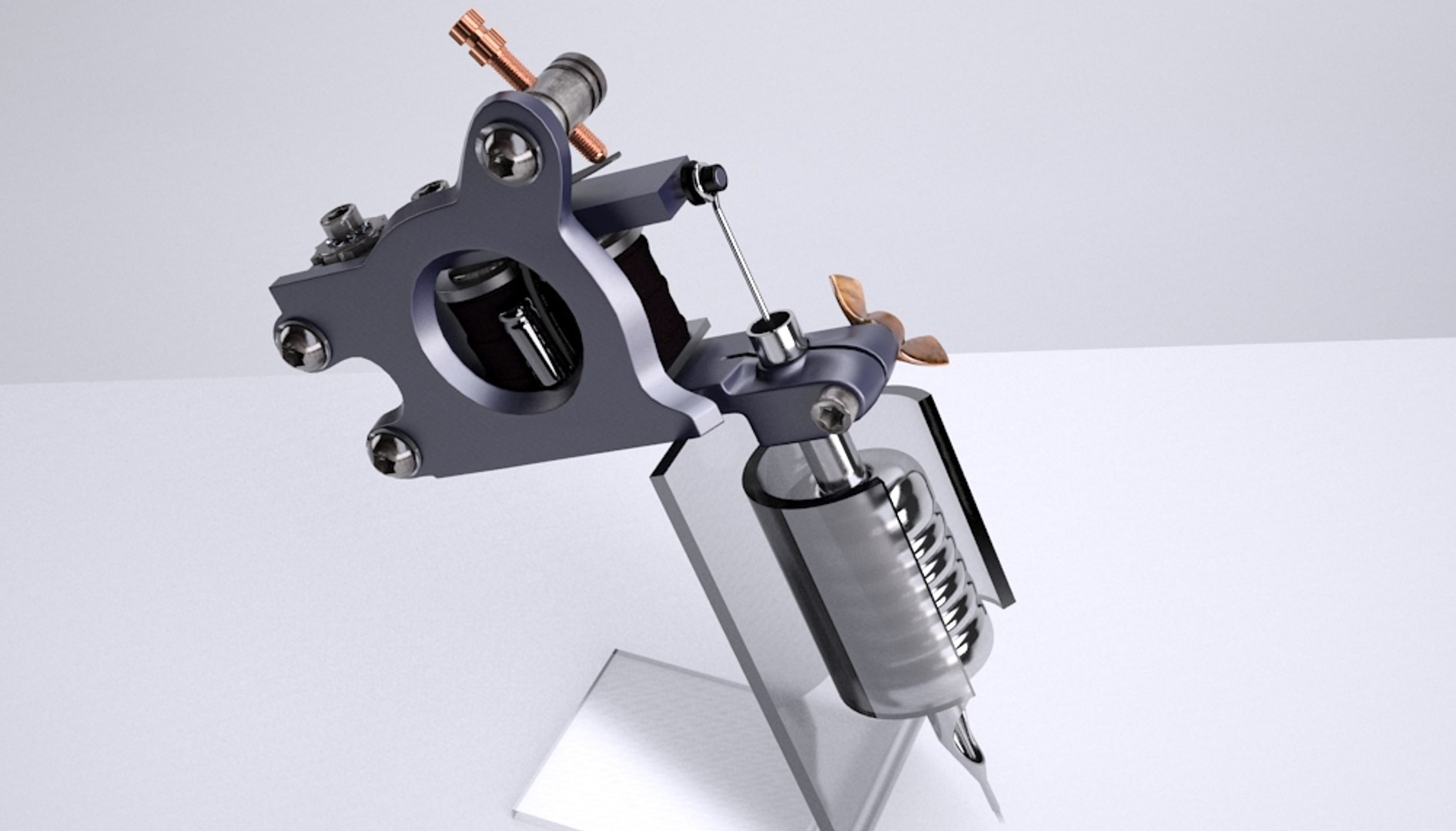 professional tattooing machines 3d model