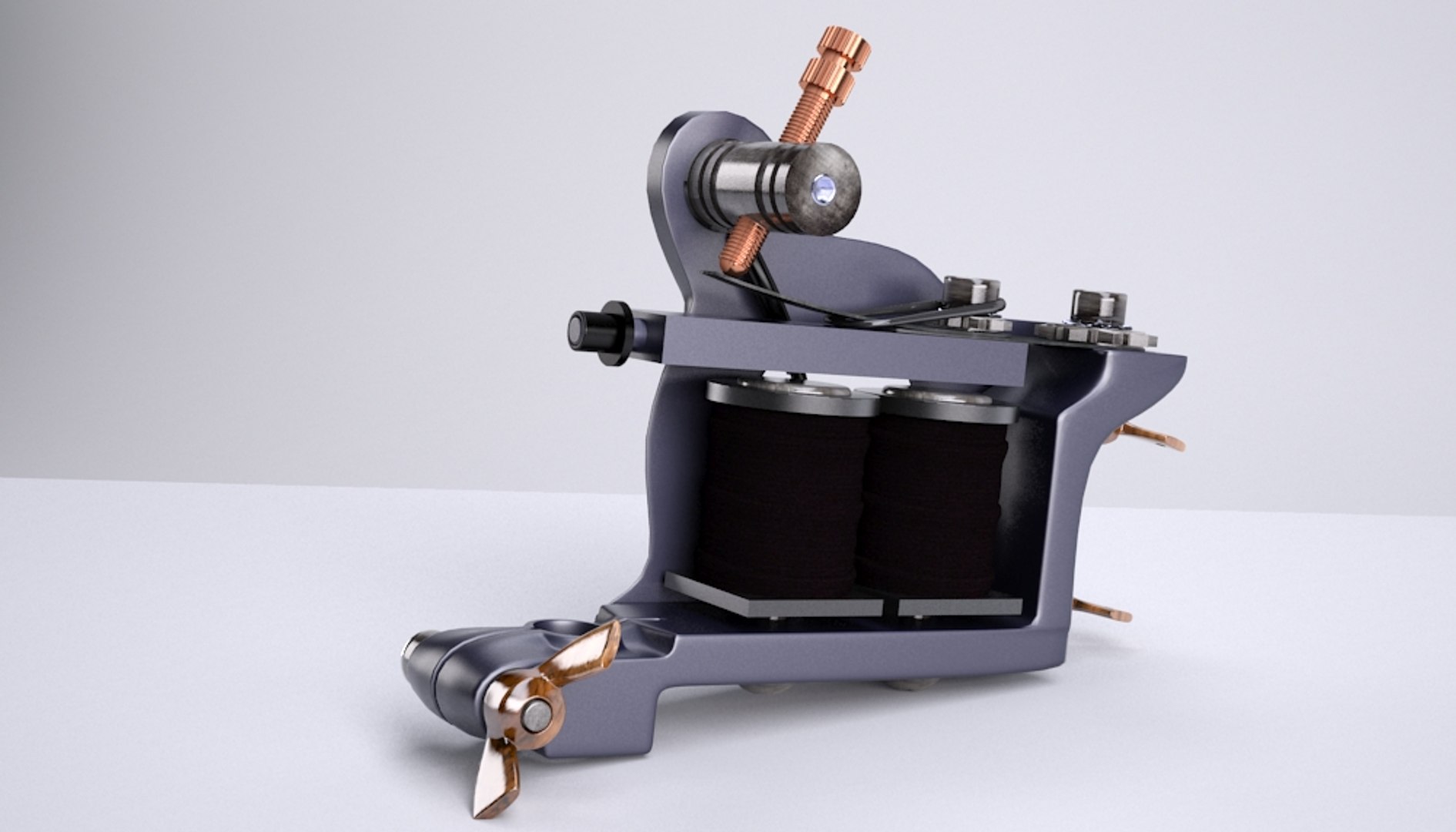 professional tattooing machines 3d model