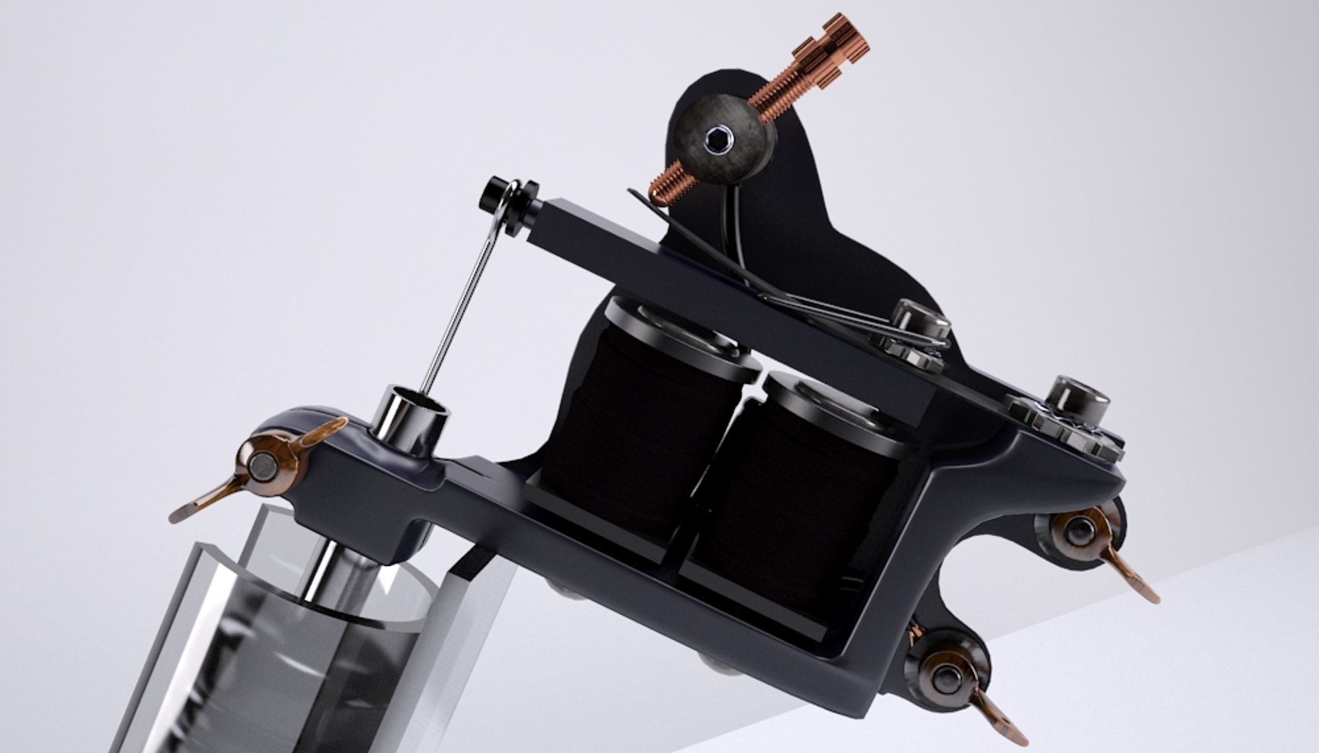 professional tattooing machines 3d model