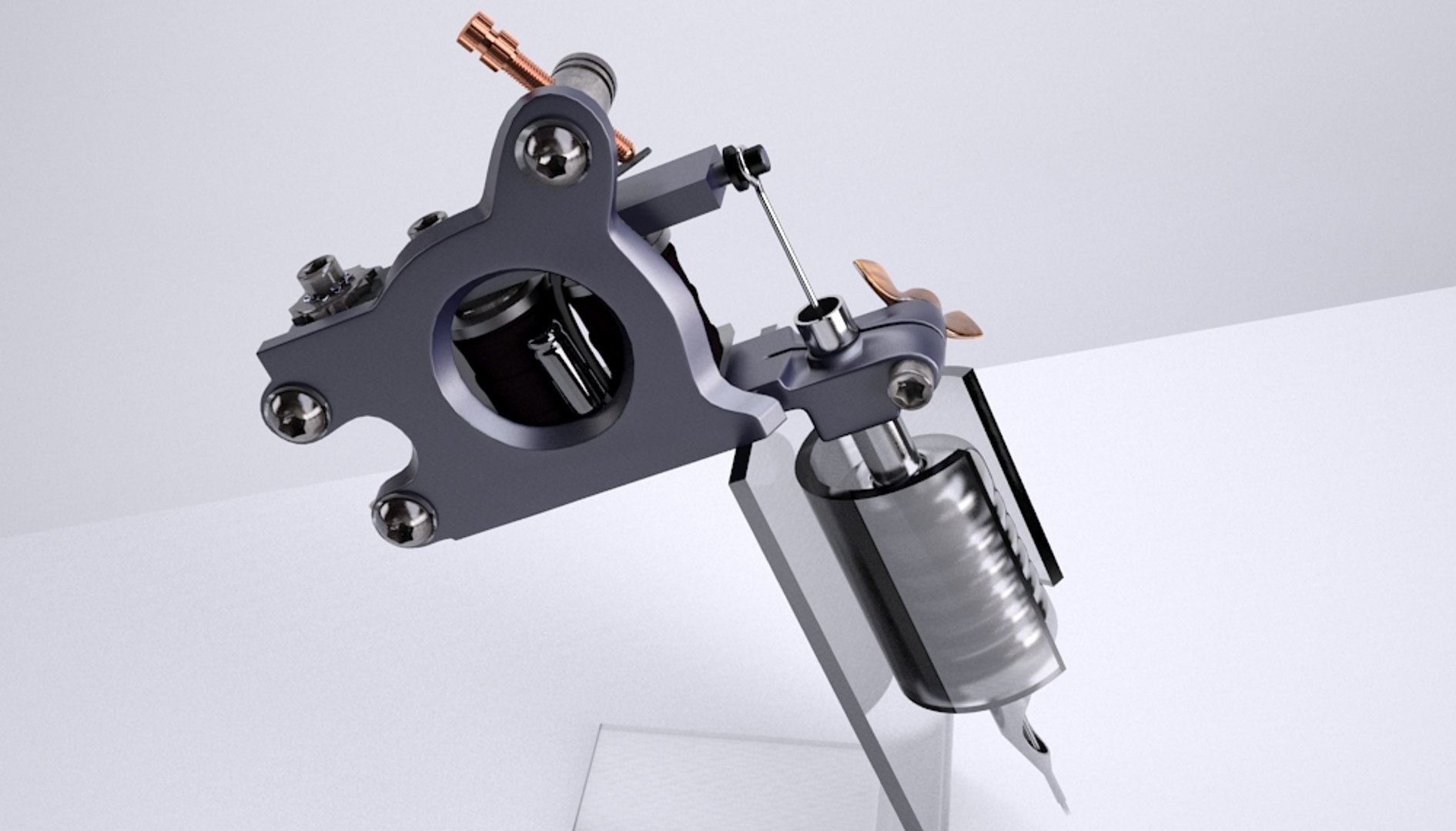 professional tattooing machines 3d model