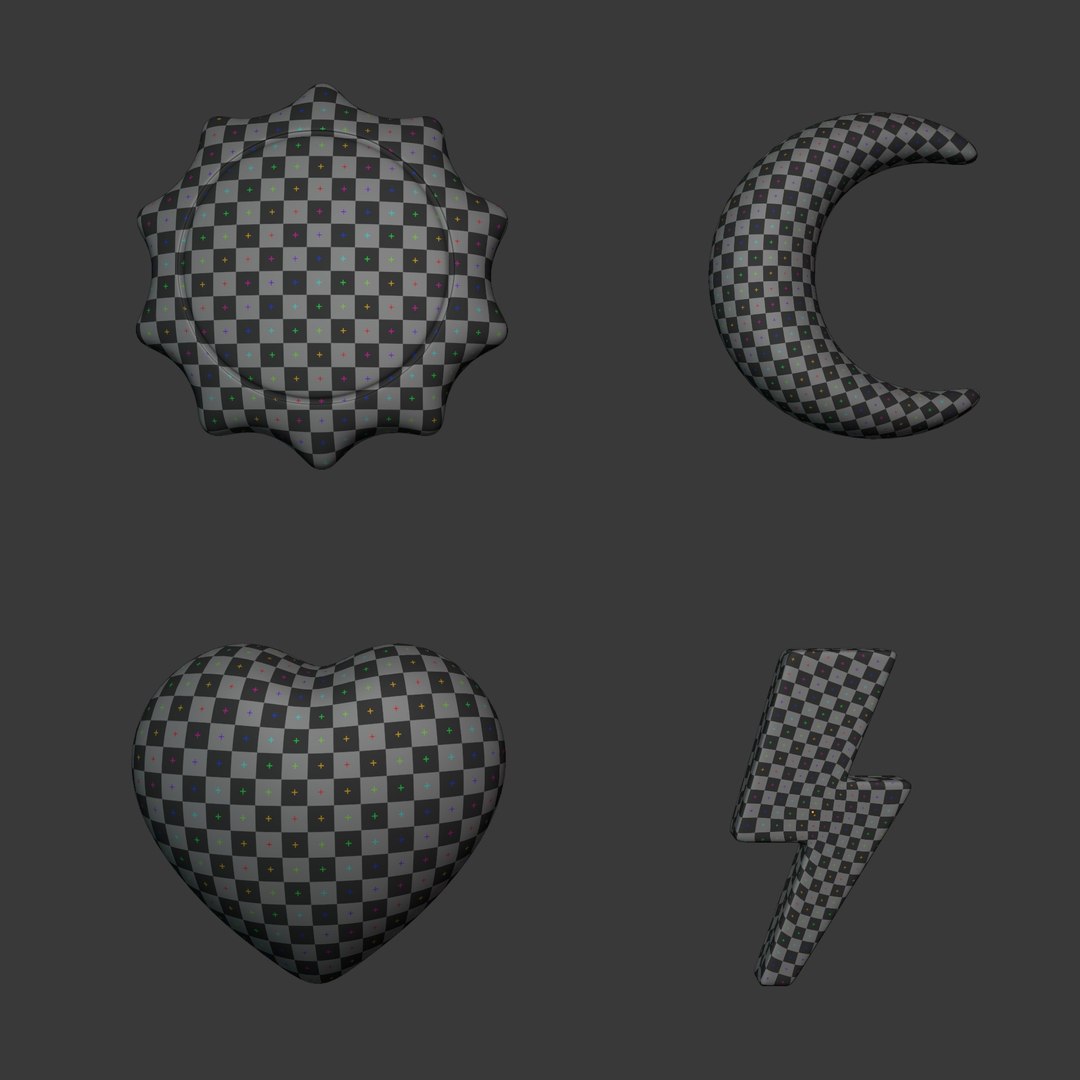 3D Cartoon Icons Pack - TurboSquid 1821222