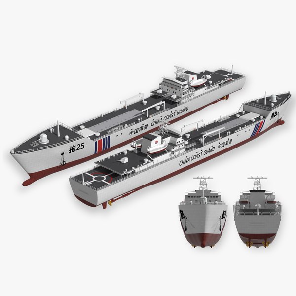 modelo 3d Guardia Costera de China - Remolcador 25 - TurboSquid 2334672