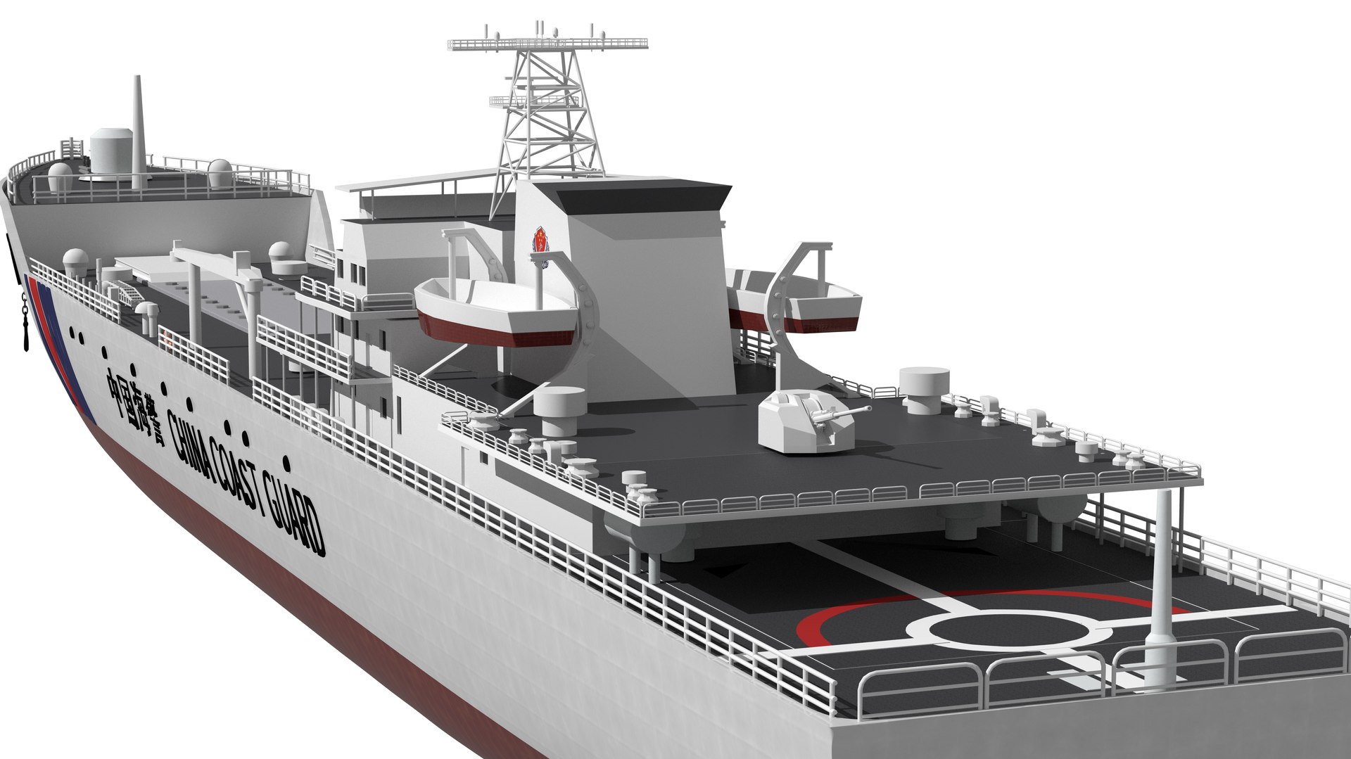 3D Model China Coast Guard - Tug 25 - TurboSquid 2334672