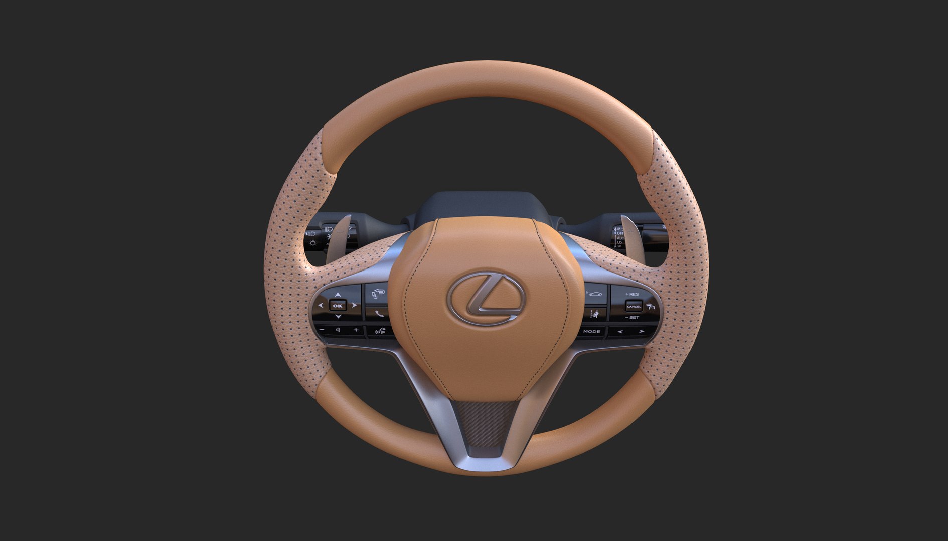 Lexus steering wheel 3D model - TurboSquid 1323341
