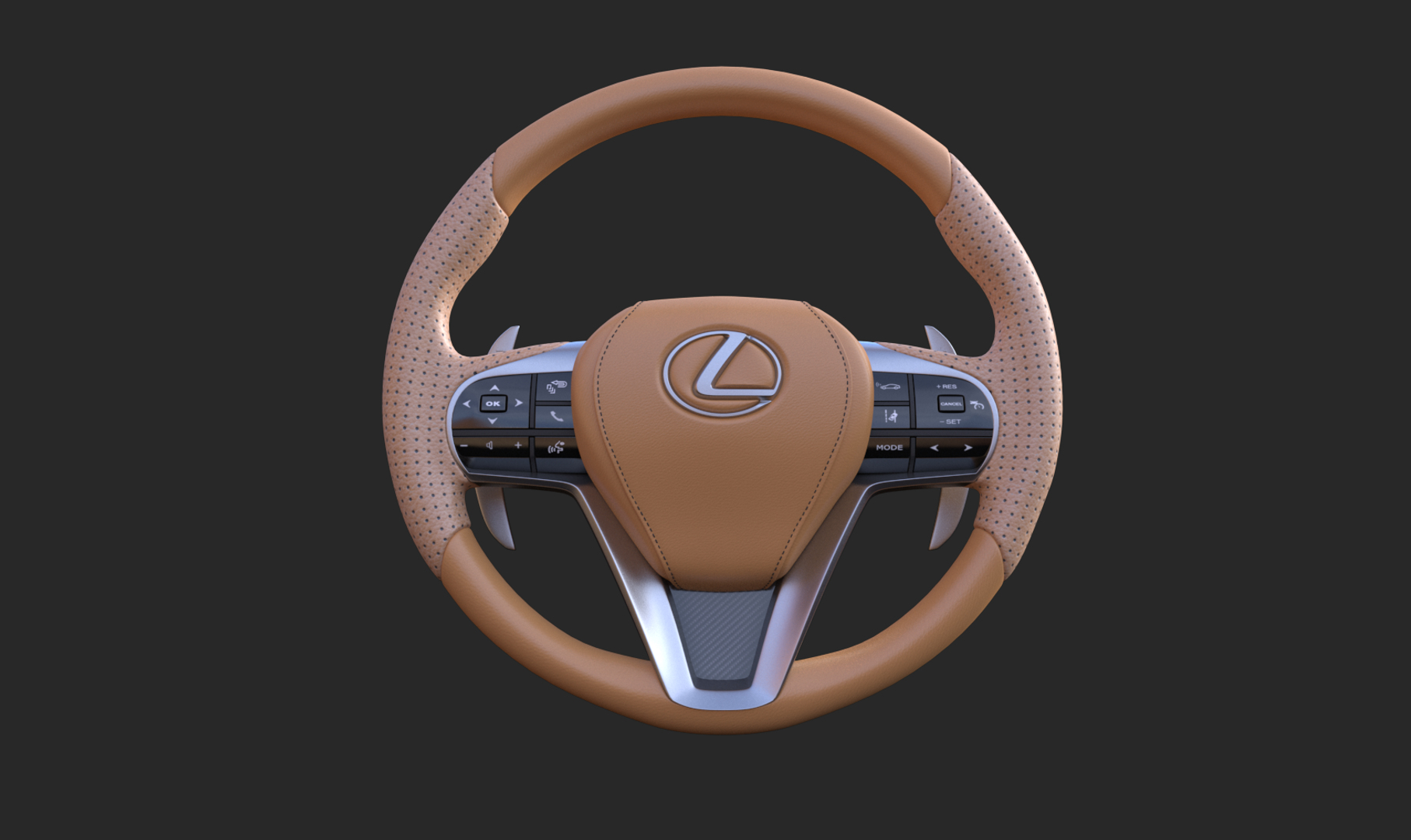 Lexus steering wheel 3D model - TurboSquid 1323341
