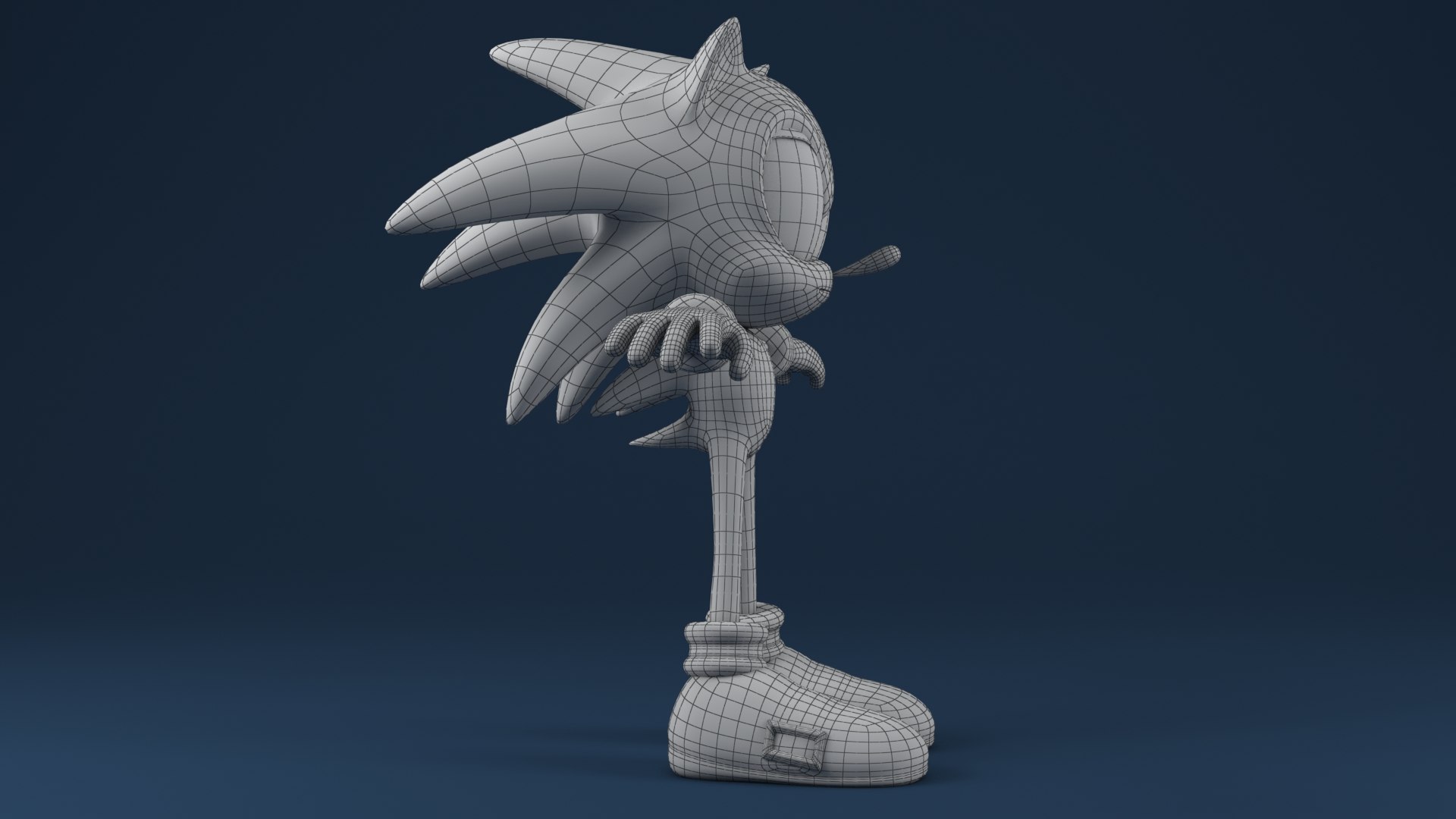 Sonic Hedgehog Character Rigged 3D - TurboSquid 1517341
