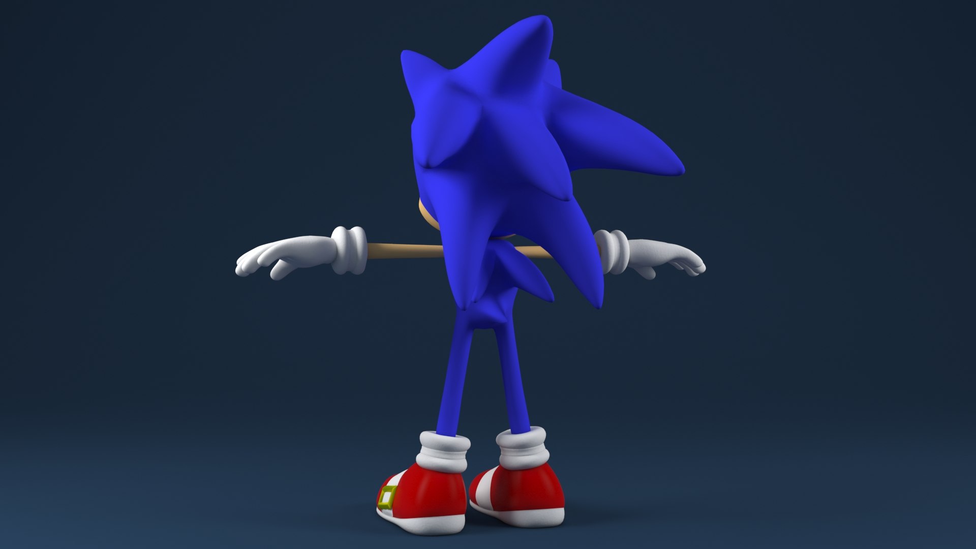 Sonic Hedgehog Character Rigged 3D - TurboSquid 1517341