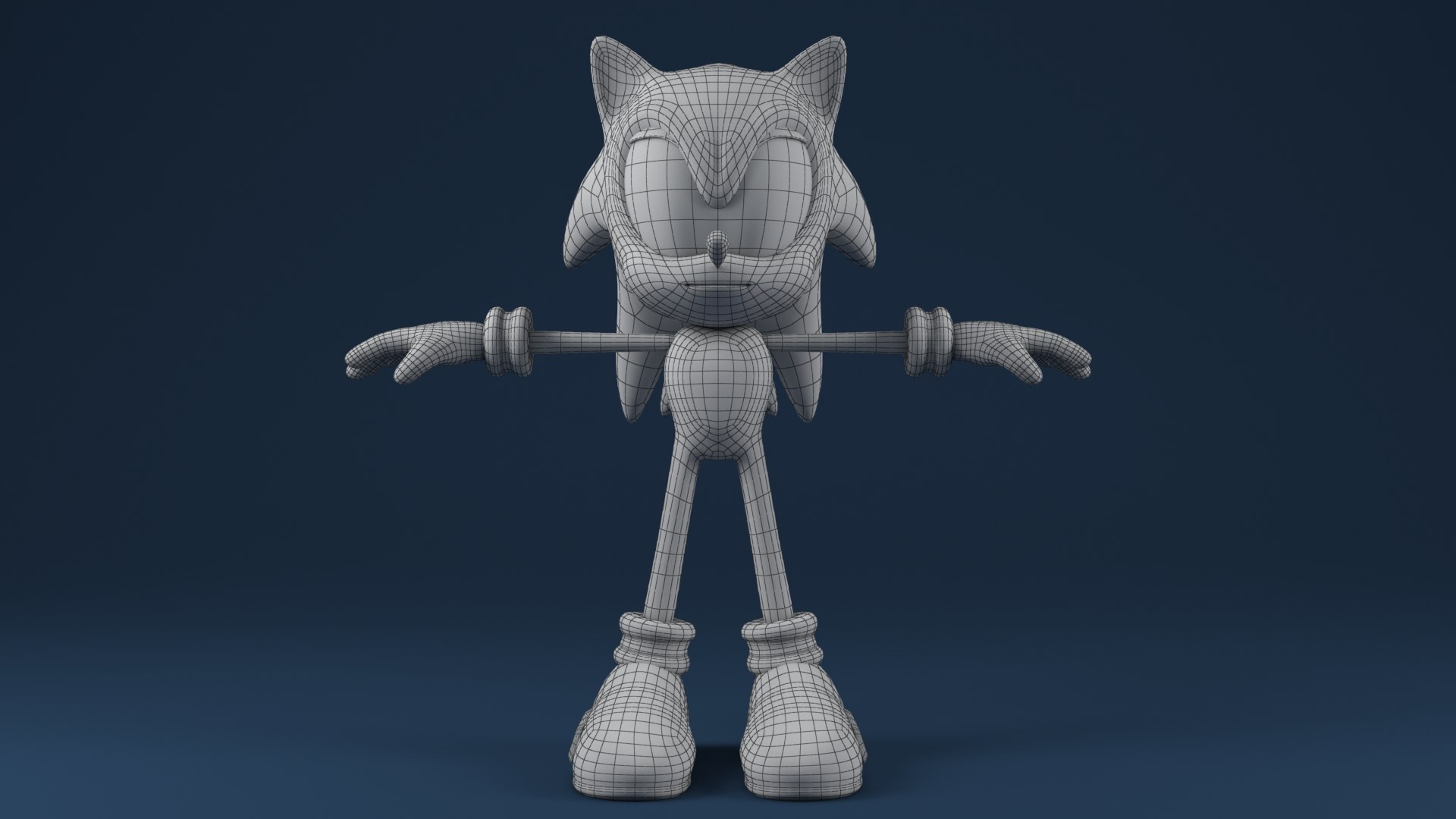 Sonic Hedgehog Character Rigged 3D - TurboSquid 1517341