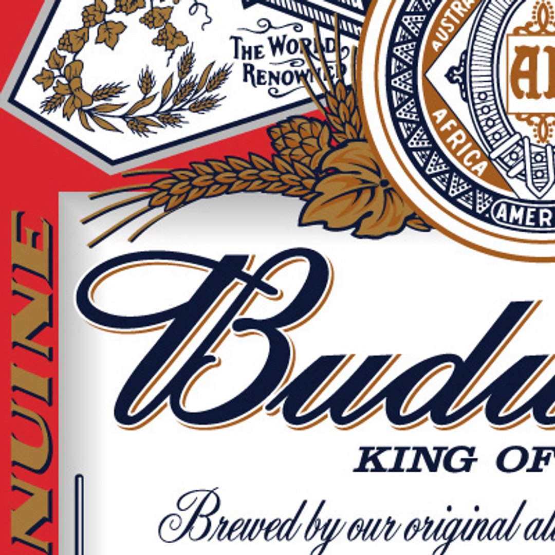 3d Budweiser Beer Bottle
