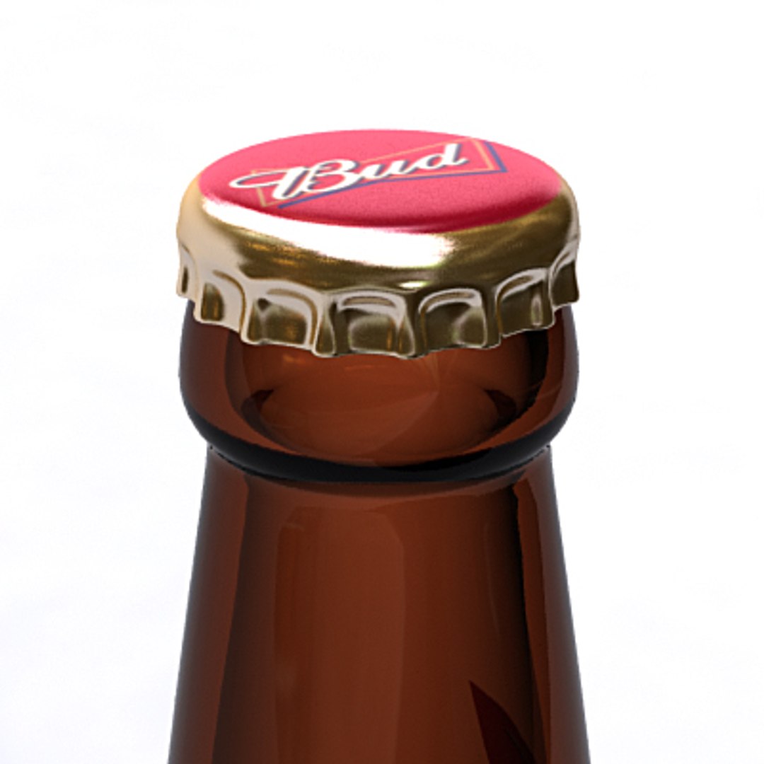 3d Budweiser Beer Bottle