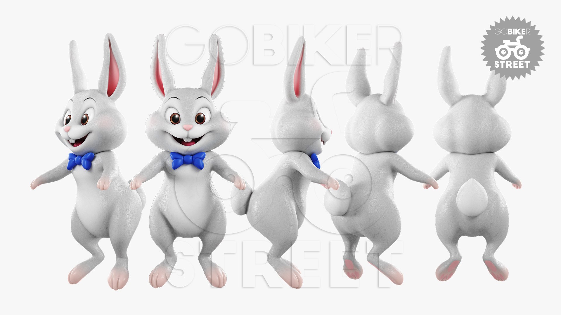 EASTER RABBITS COUPLE Bonus Set Eggs Model - TurboSquid 1860026