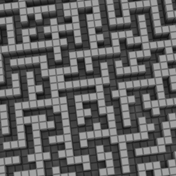 3ds max square labyrinth