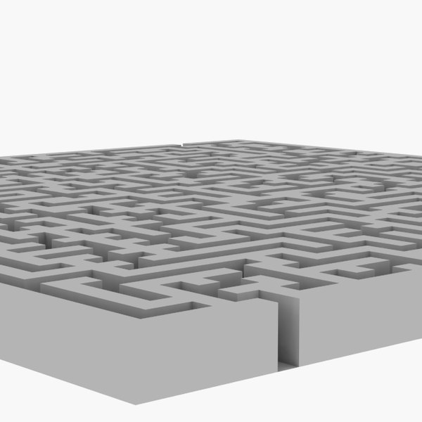 3ds max square labyrinth