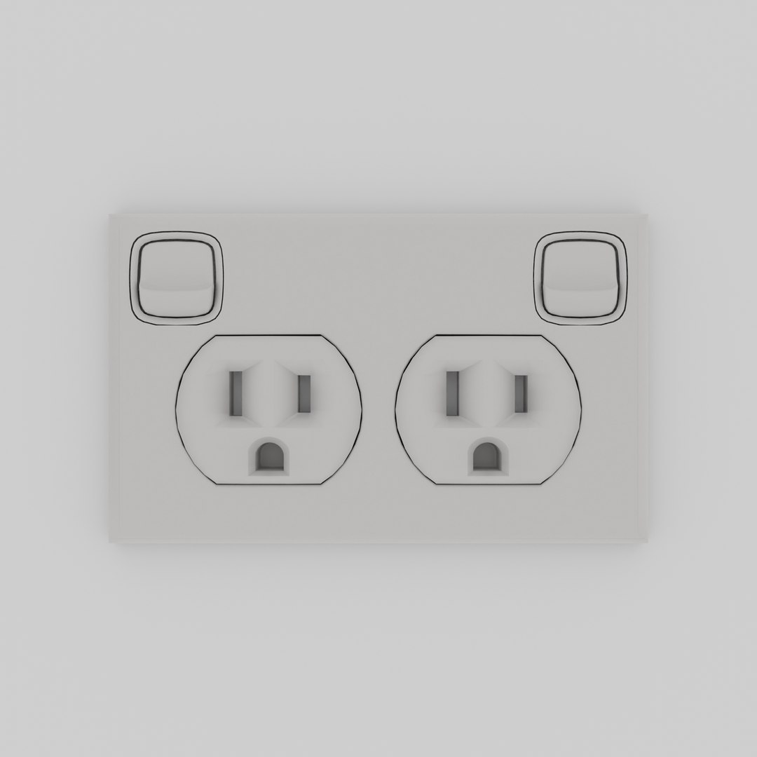 Power Outlets 3D - TurboSquid 1522045