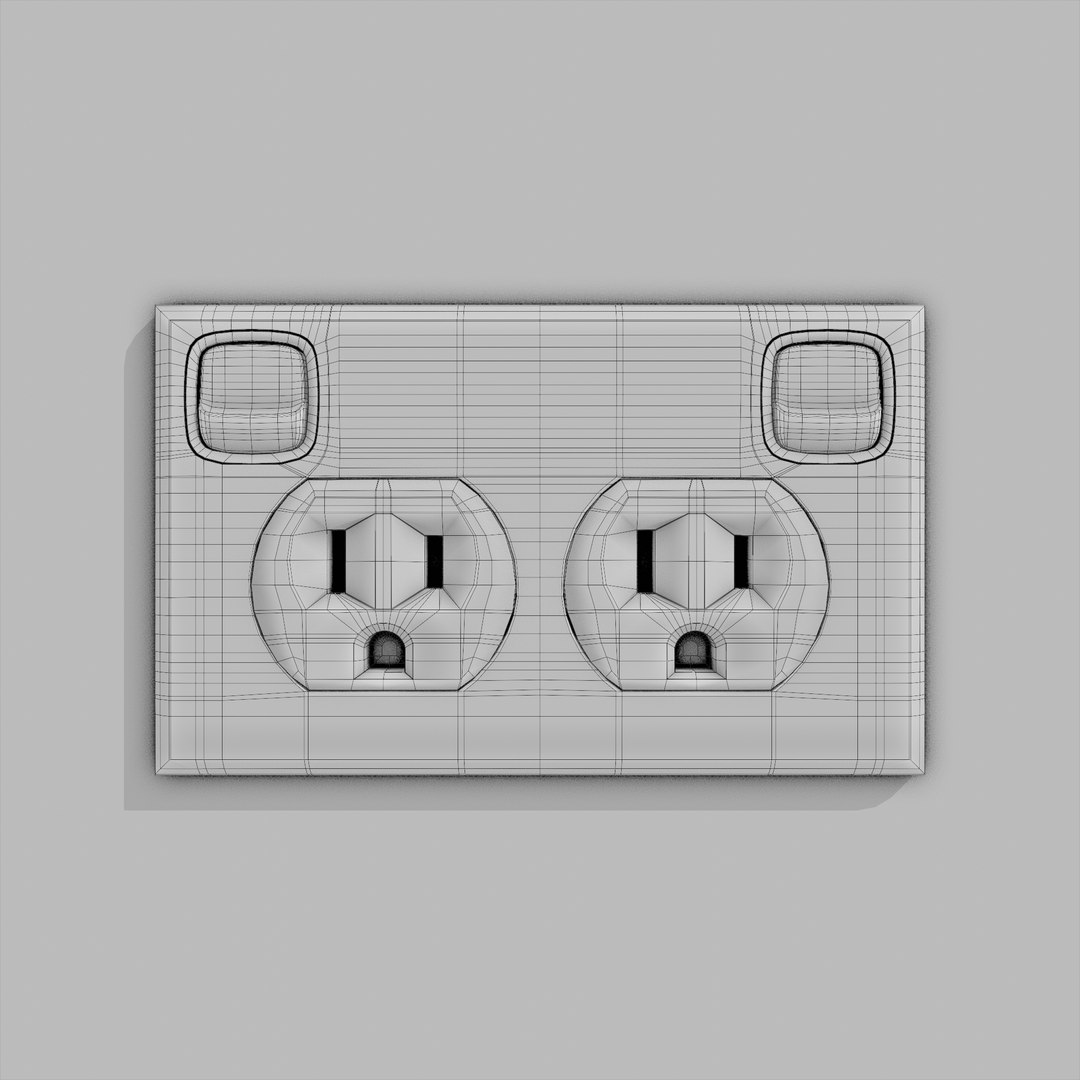 Power Outlets 3D - TurboSquid 1522045