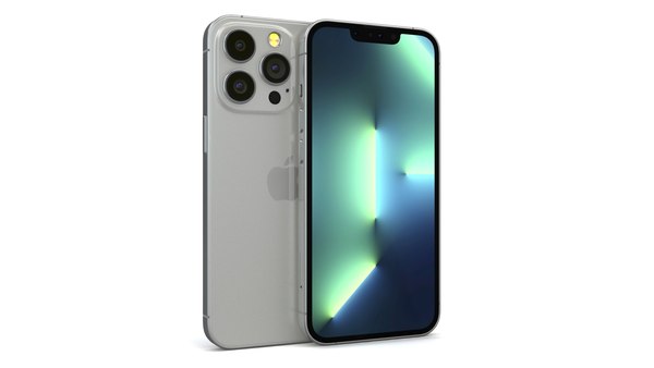 3D model Apple iPhone 13 Pro Silver - TurboSquid 1806735