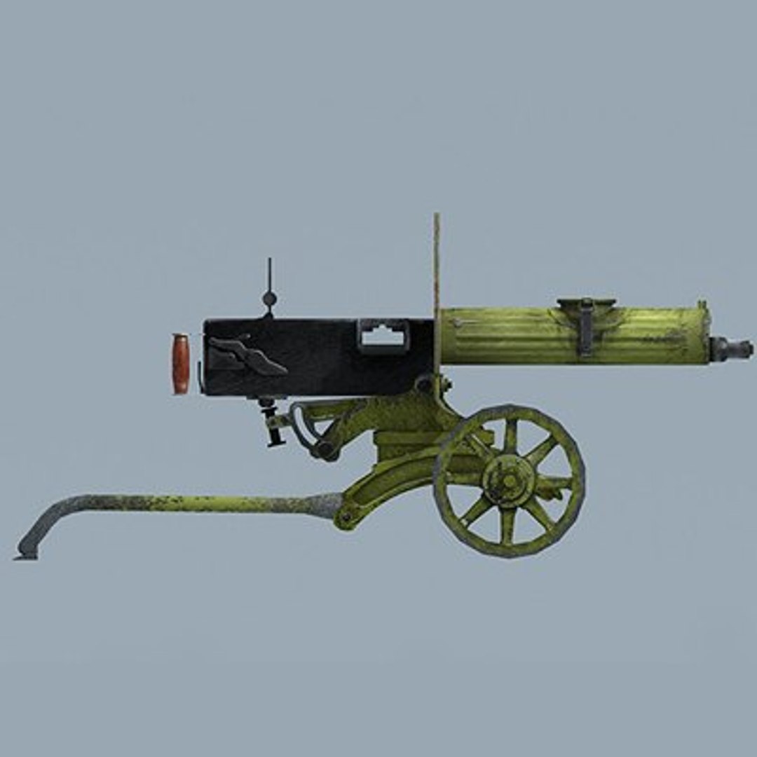 3d Model Weapon Machine Gun Maxim