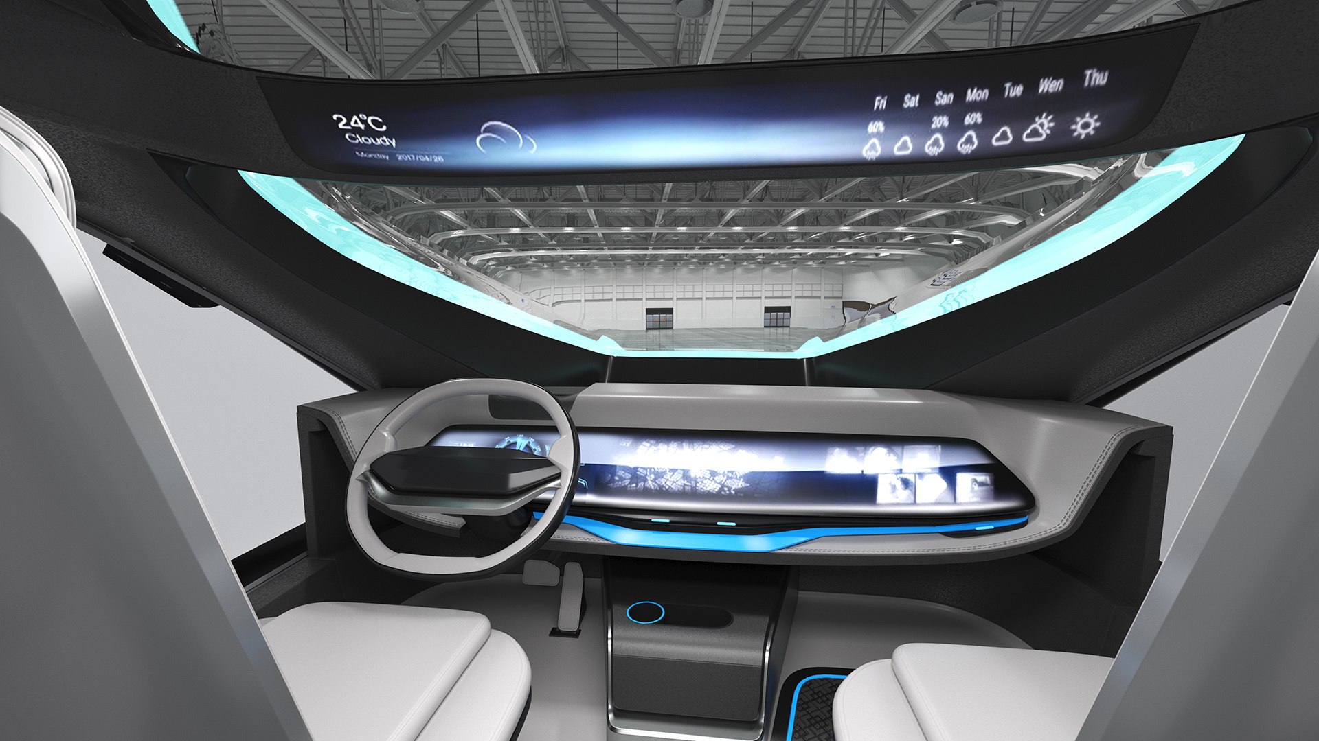 3D Futuristic Hi-Tech Truck White Rigged For Cinema 4D Model ...