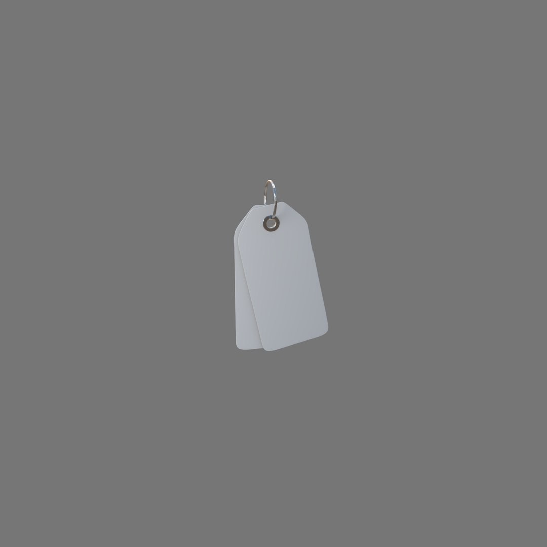 3D Model Price Tags Double Long Collection - TurboSquid 2347546