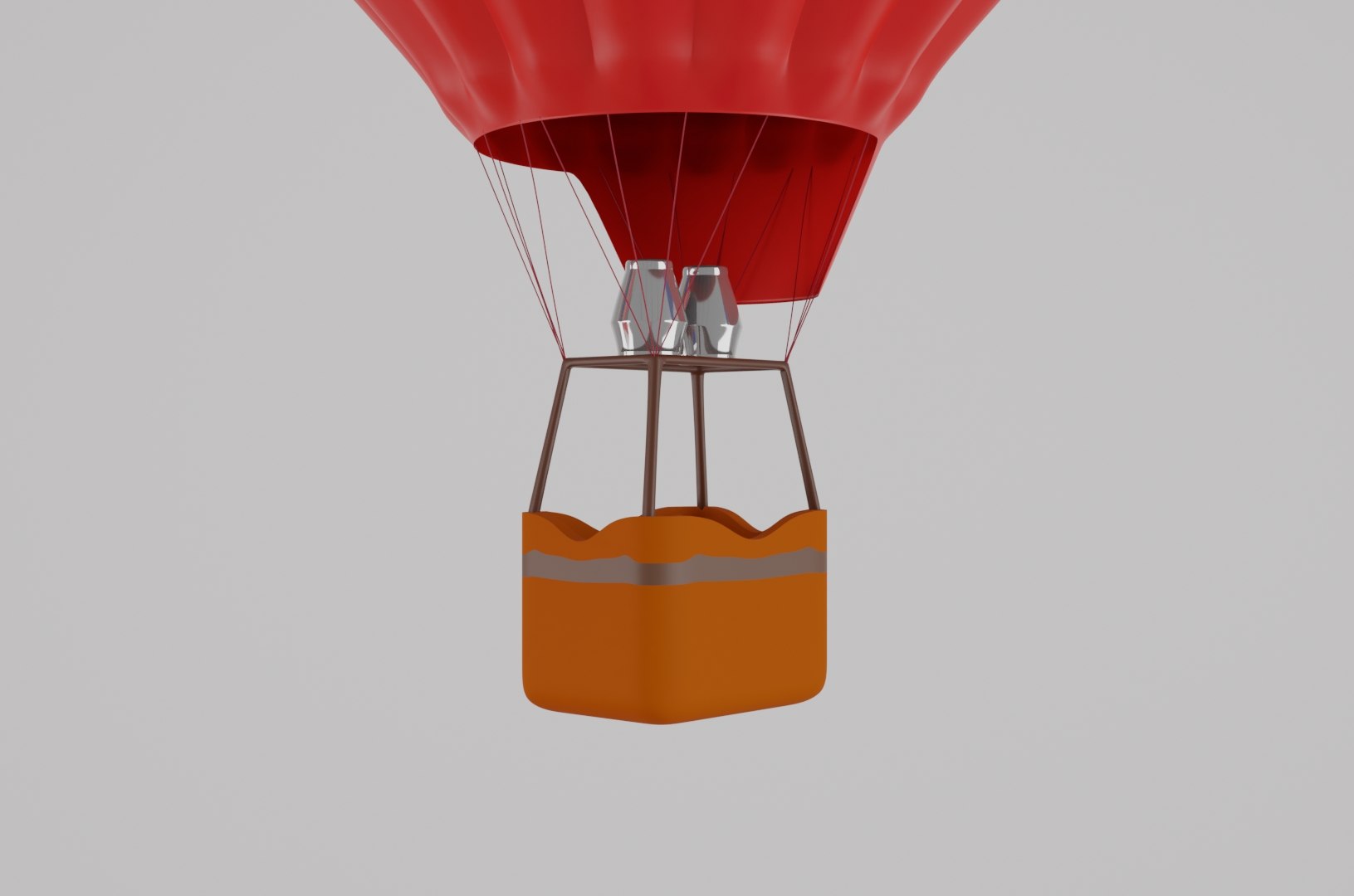 3D Hot Air Balloon Set - TurboSquid 1613575