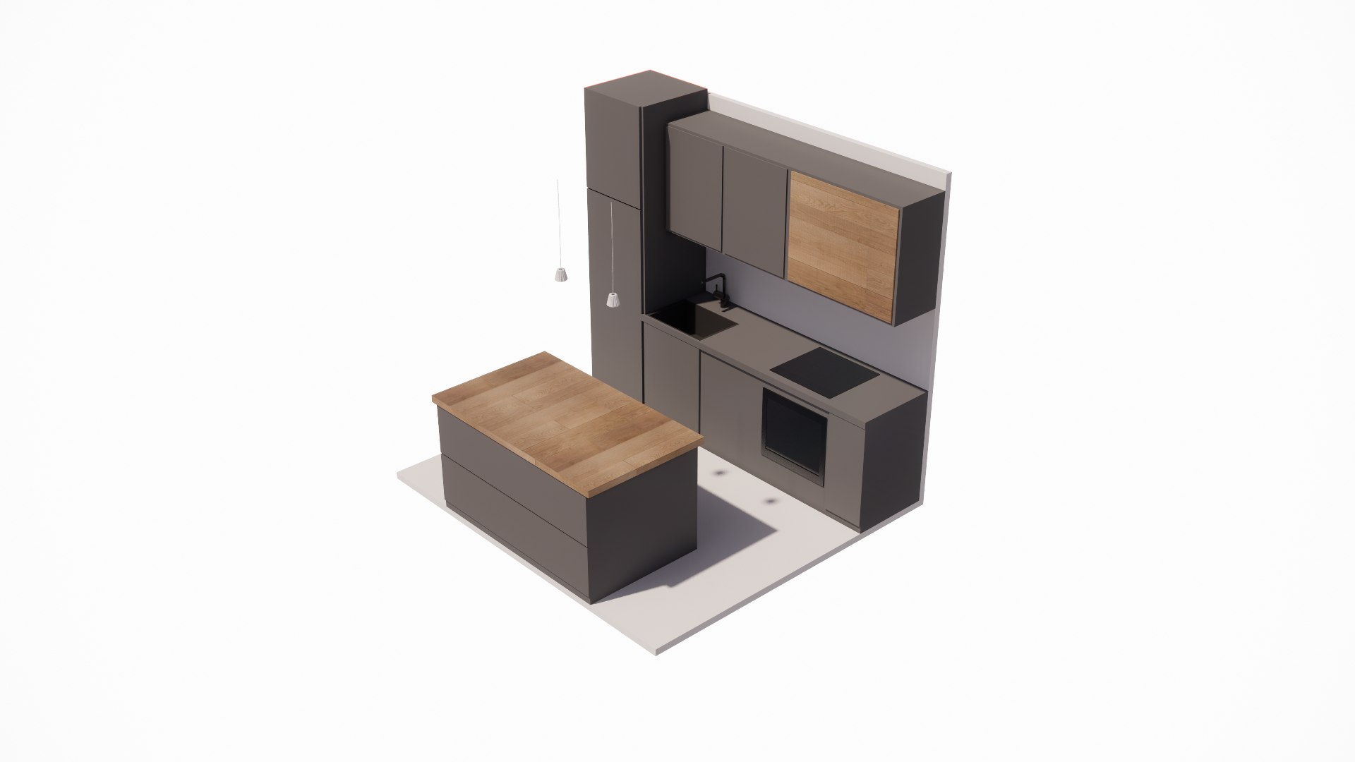 3D Model Kitchen Sample - TurboSquid 2133747