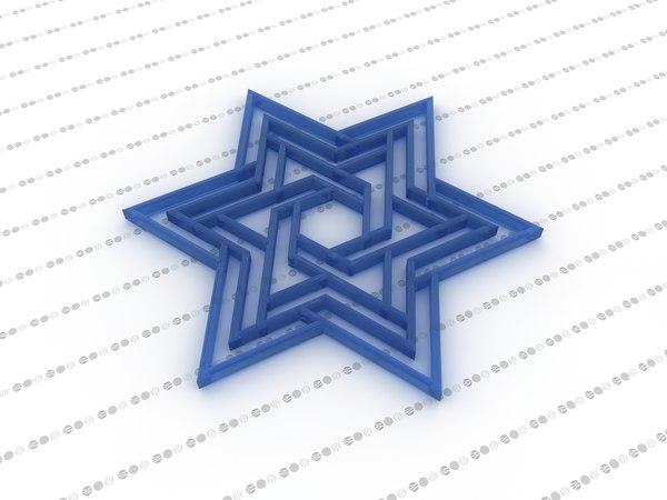 Star david 3D - TurboSquid 1429674