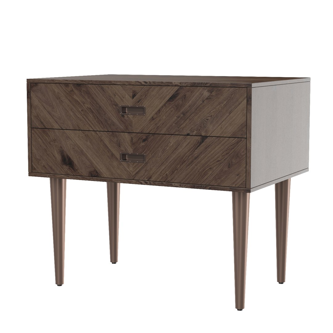 3D Greyson Nightstand Smoke Acacia model - TurboSquid 2062369