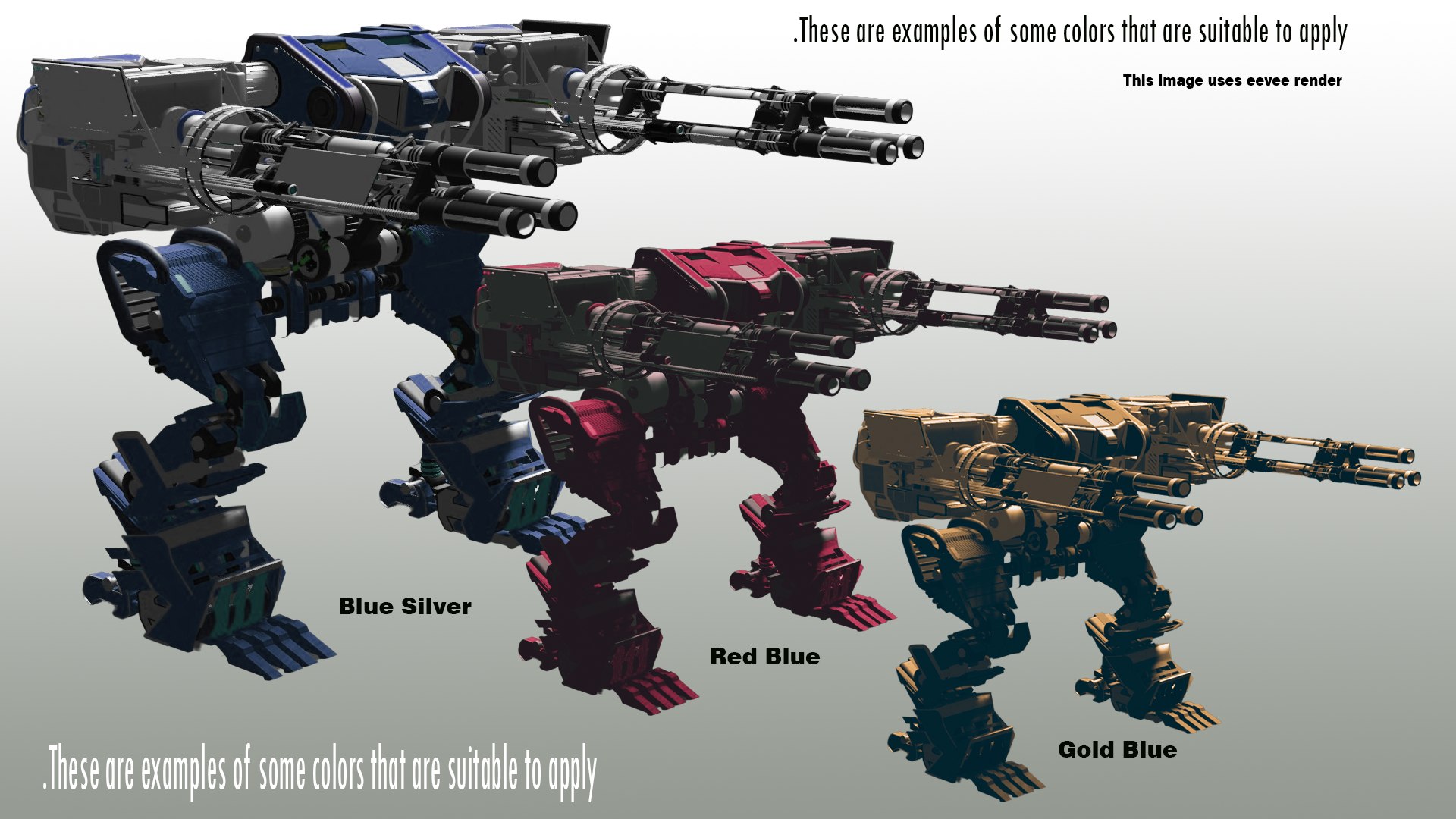 3D Mech Human Killer Concept - TurboSquid 2283562