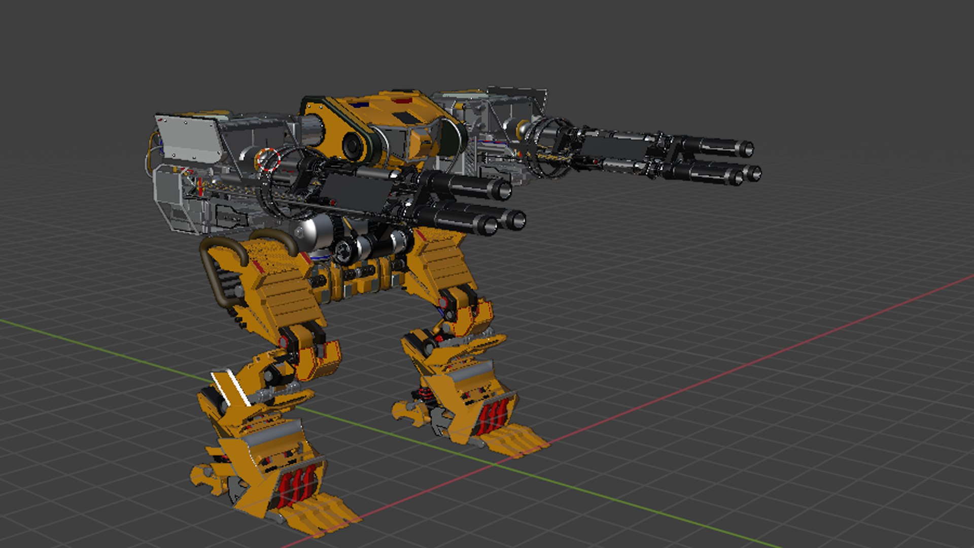 3D Mech Human Killer Concept - TurboSquid 2283562