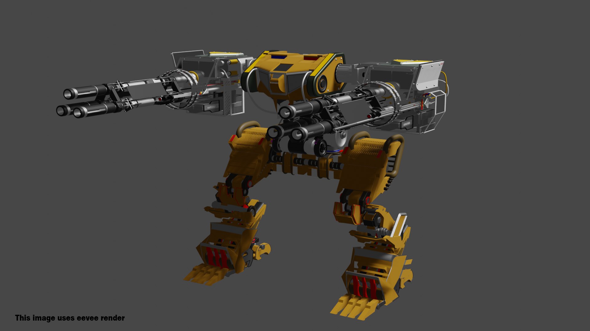 3D Mech Human Killer Concept - TurboSquid 2283562