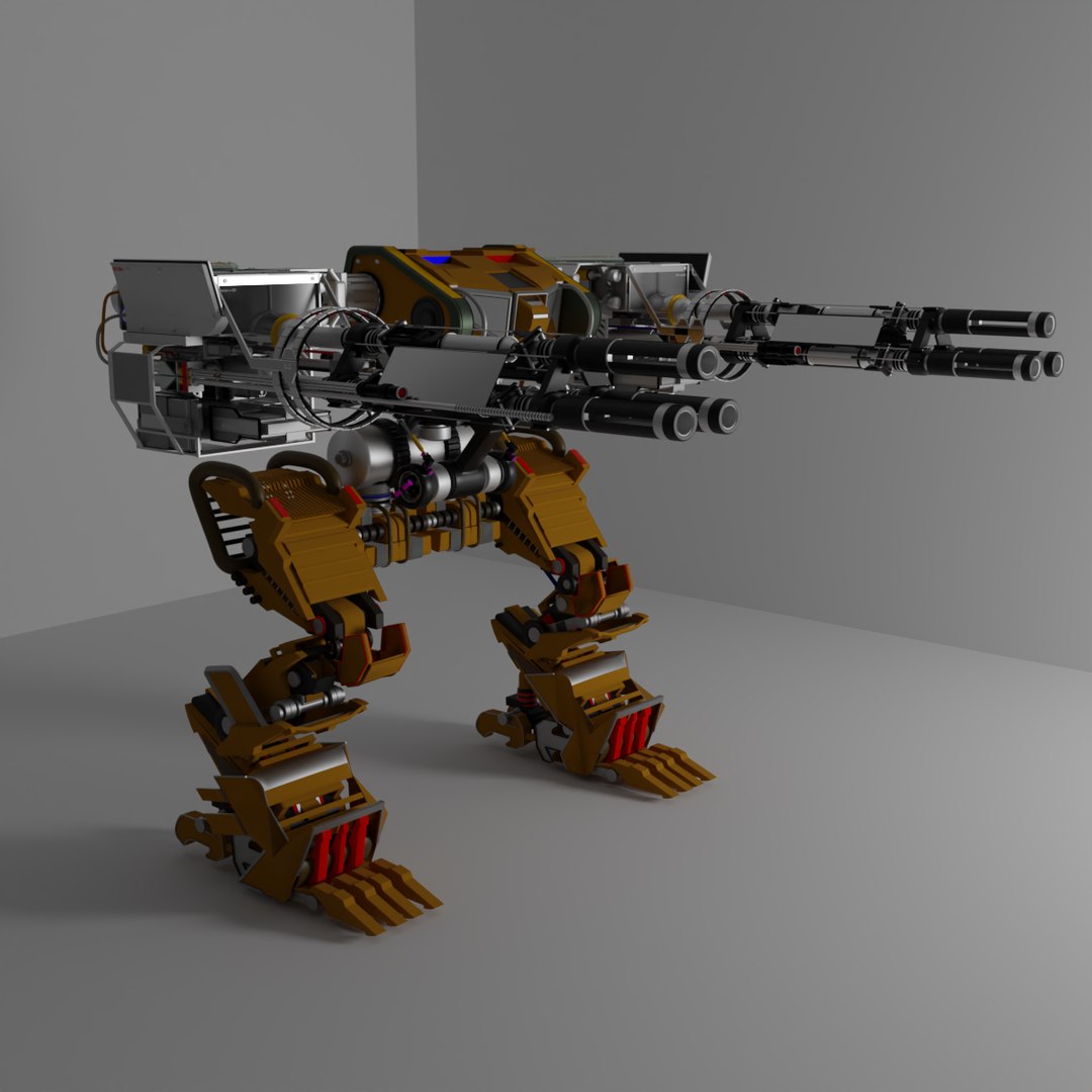 3D Mech Human Killer Concept - TurboSquid 2283562
