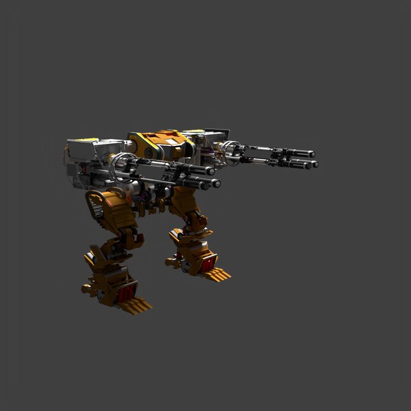 3D Blender mech sci fi real time