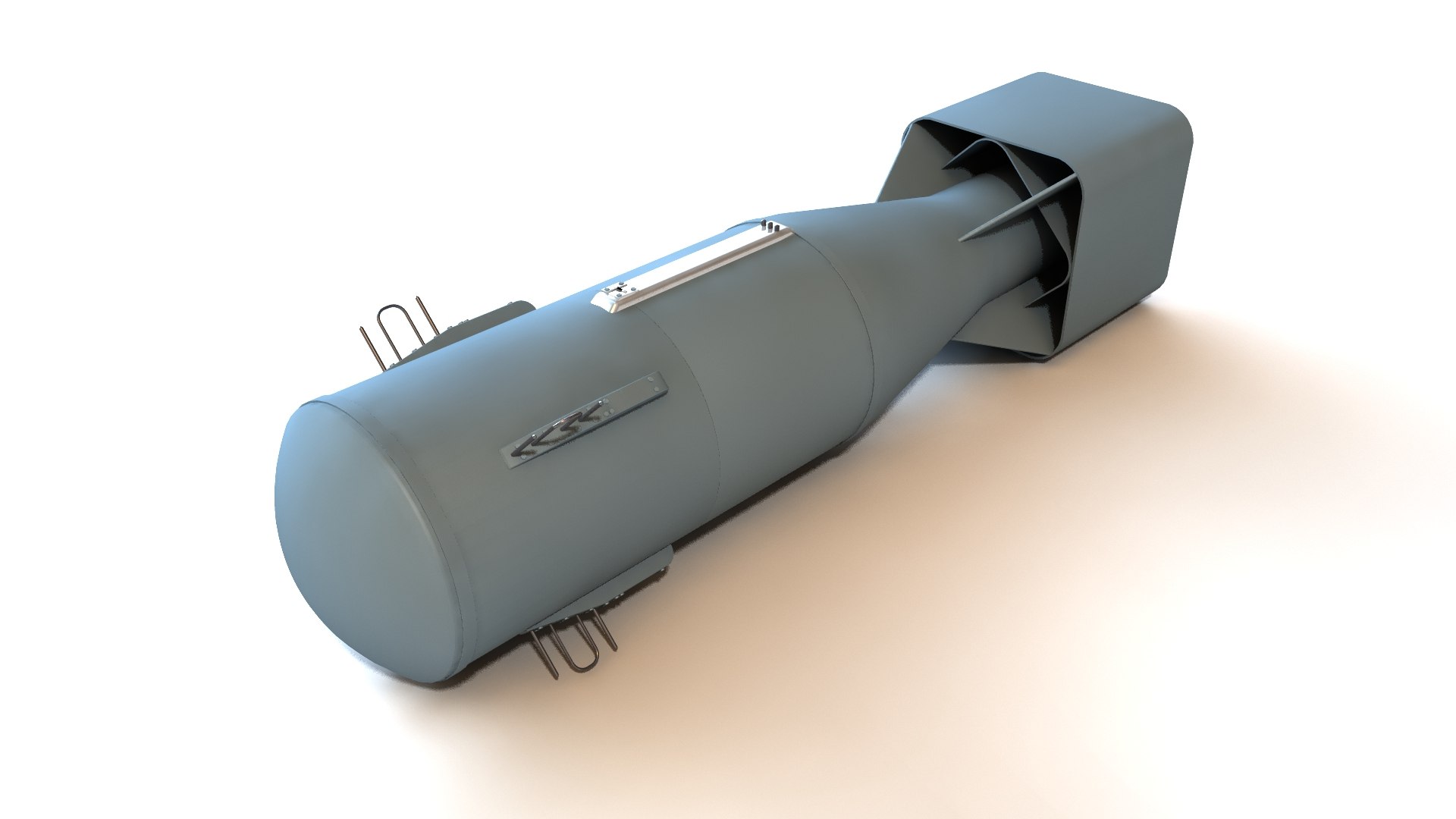 Little Boy Atomic Bomb With Interior 3D Model - TurboSquid 1722736