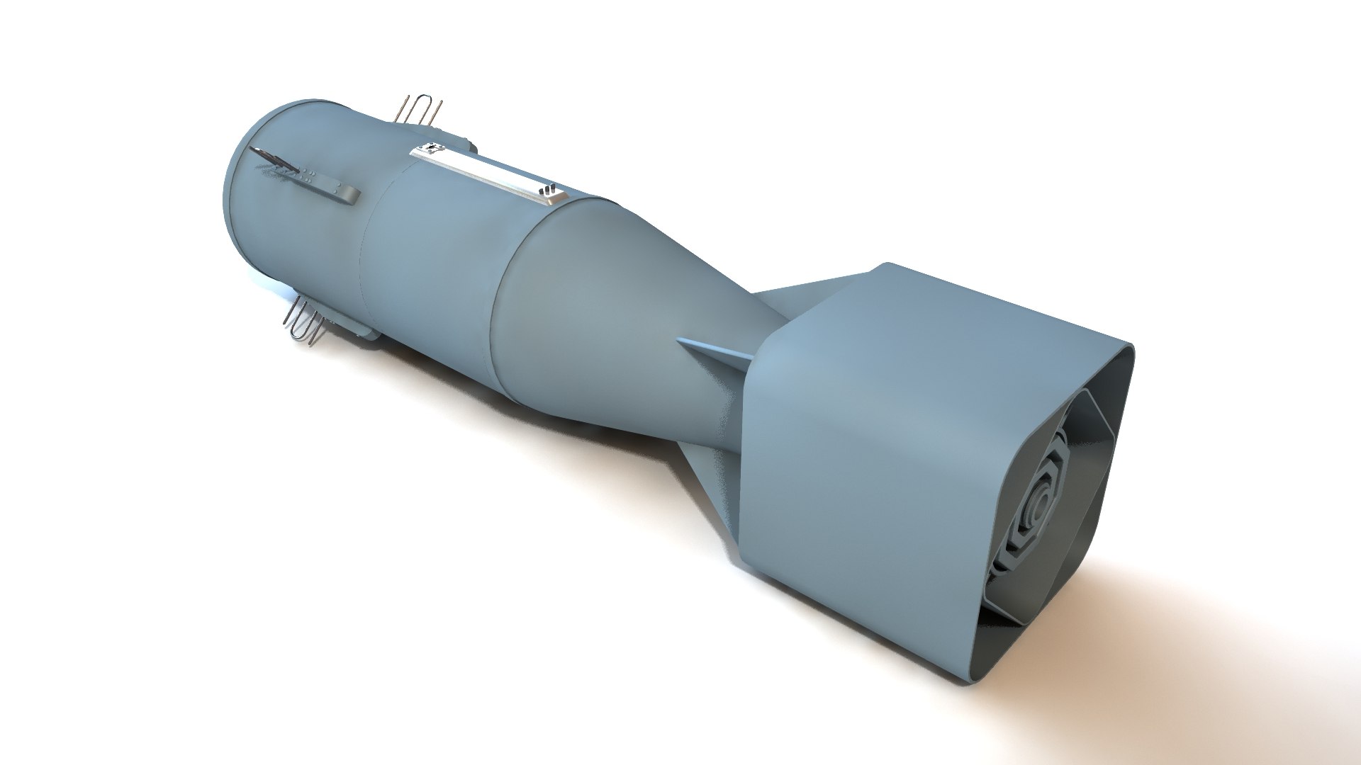 Little Boy Atomic Bomb With Interior 3D Model - TurboSquid 1722736