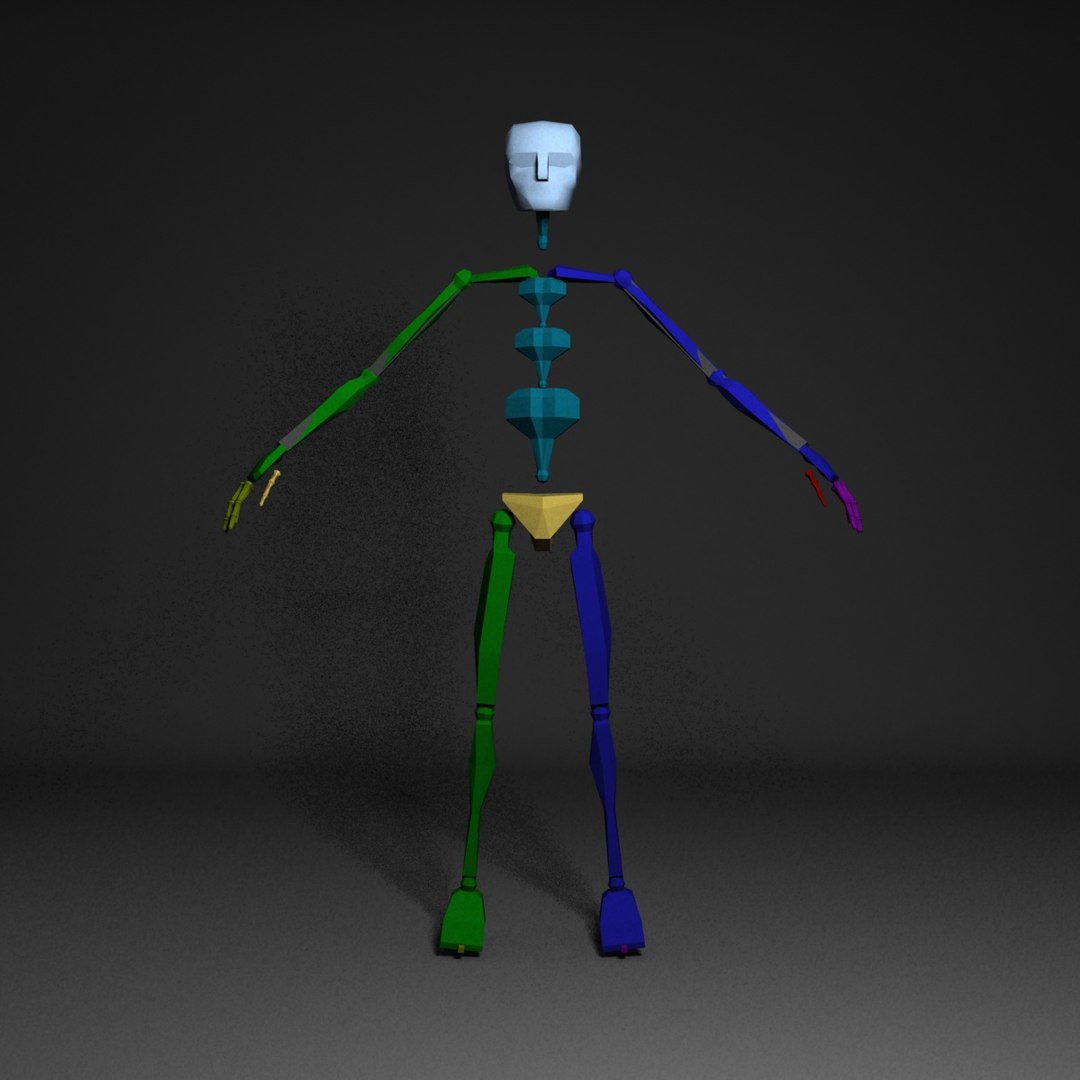 3D Blank Man Rigged - TurboSquid 1923149
