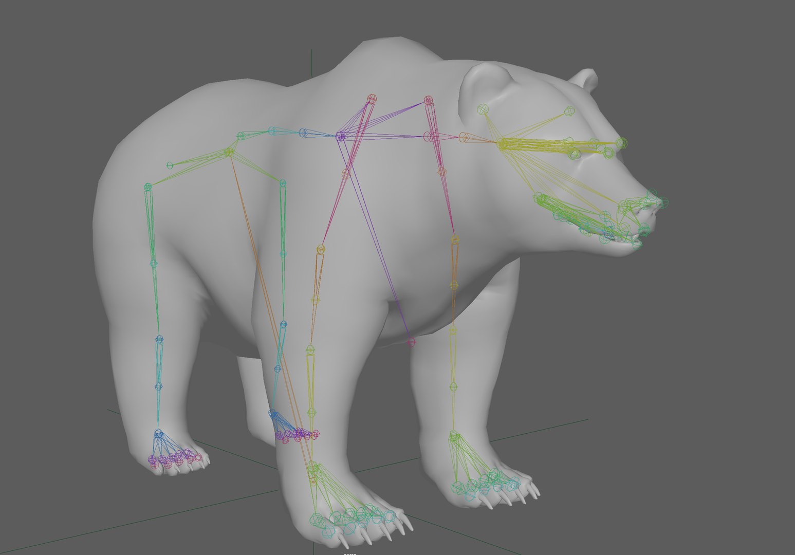 3D Model Grizzly Bear Rig - TurboSquid 2317635