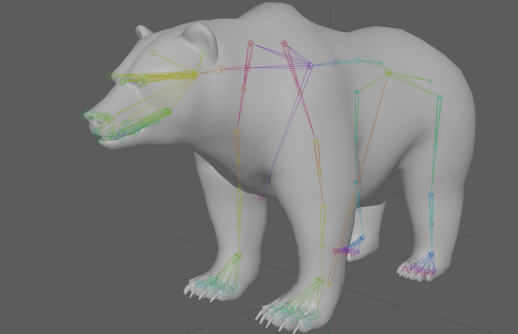 3D Model Grizzly Bear Rig - TurboSquid 2317635