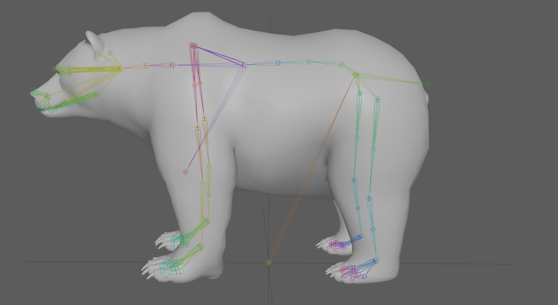 3D Model Grizzly Bear Rig - TurboSquid 2317635