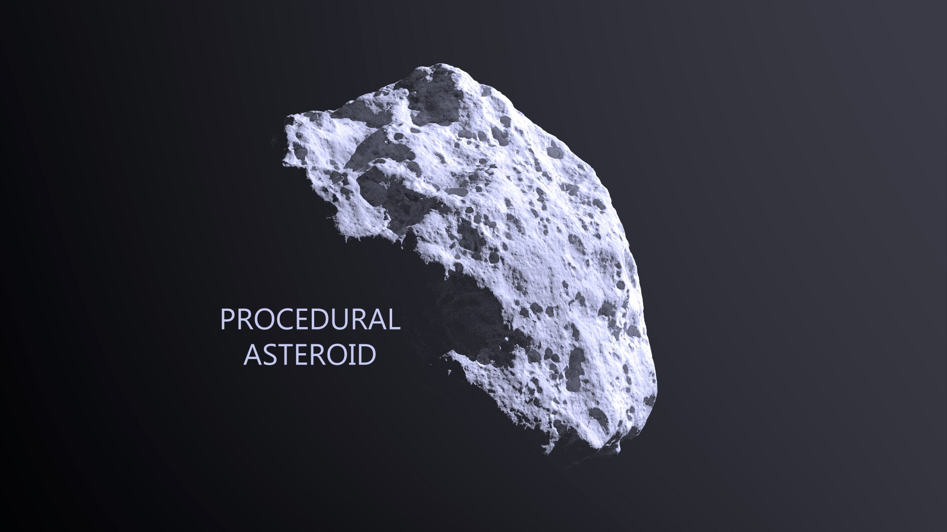 Asteroid Modeled 3d Model